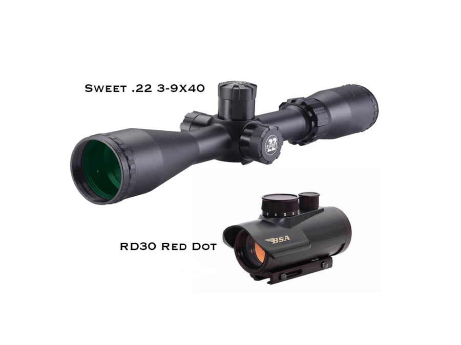 BSA Optics Hunting Rifle and Pistol Scopes, Laser, Lights and Accessories